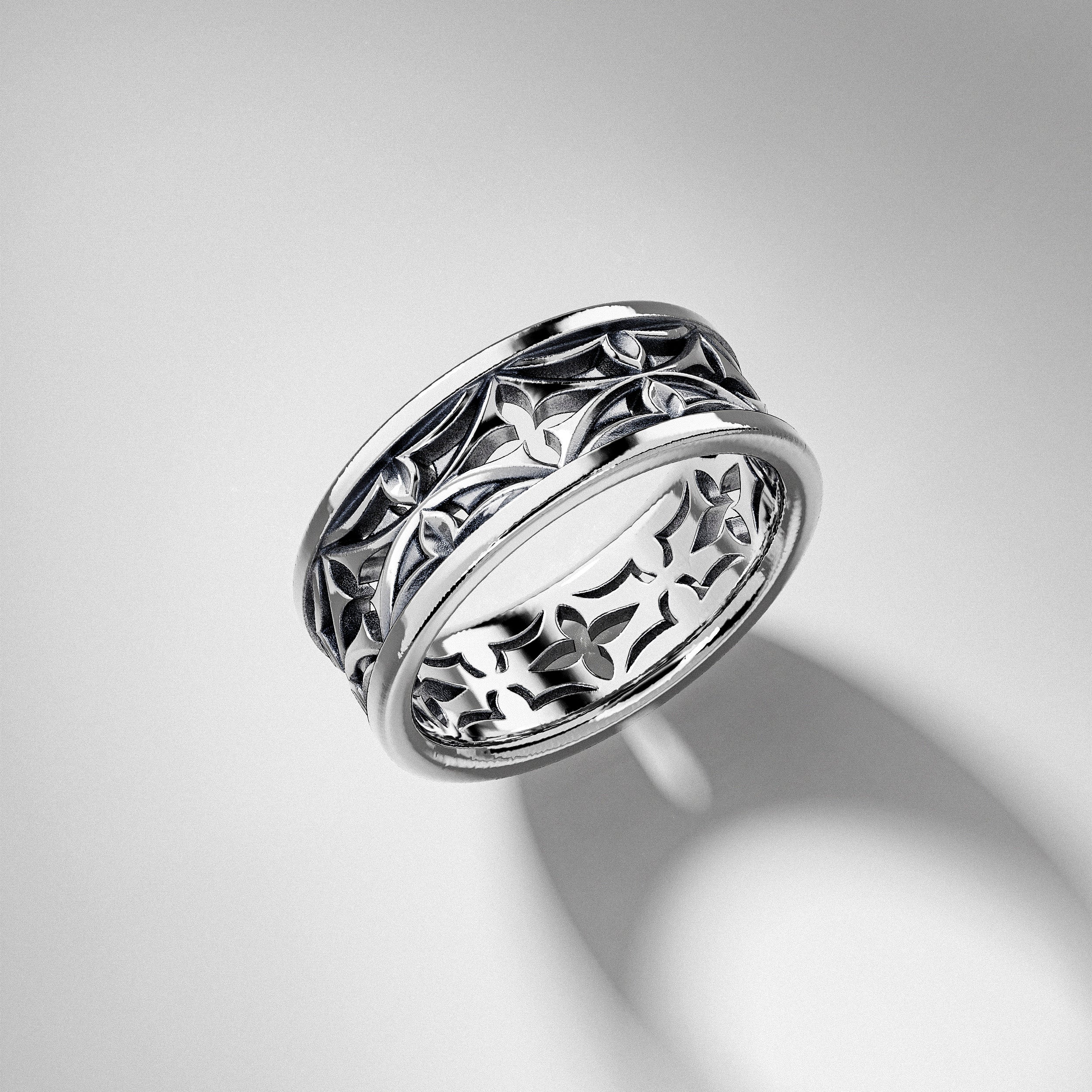 Leger Openwork X Band Ring – Saint Bones
